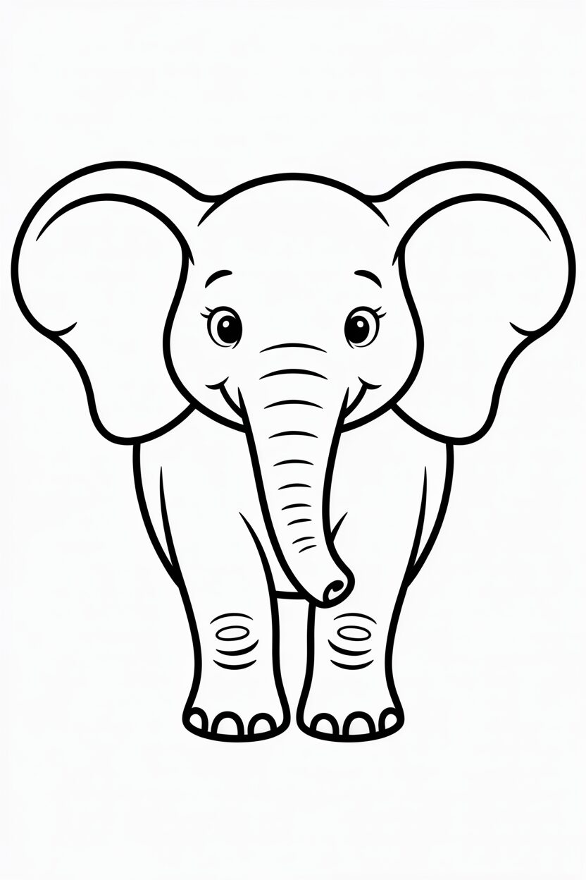 Elephants Coloring Page Free Download Printable