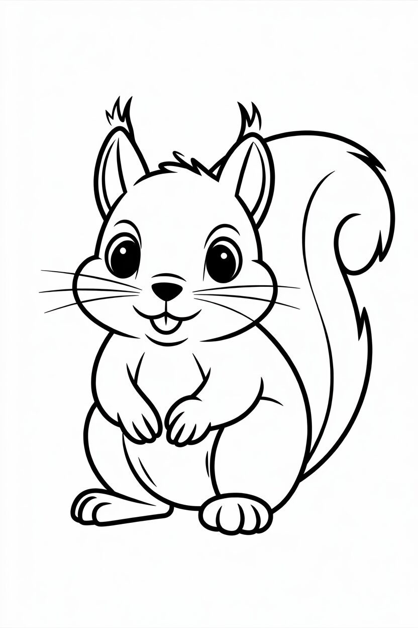 Squirrel Coloring Pages Free Download Printable